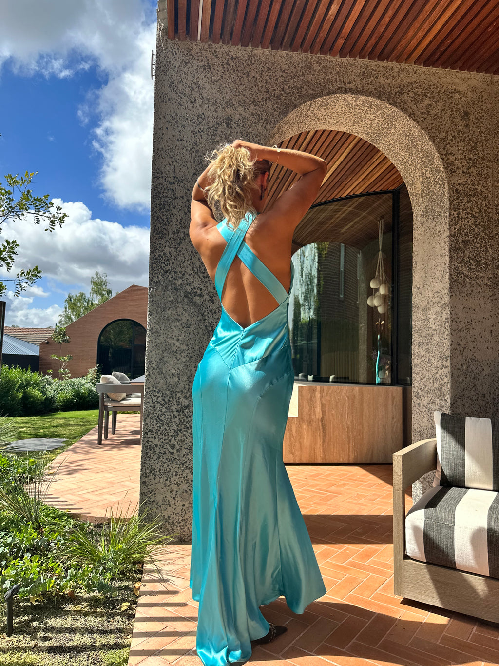 Vintage Ruth Tarvydas Gown Sky Blue – RK Rentals